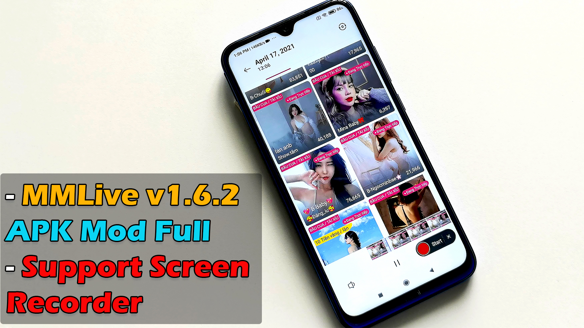 Download Mmlive V162 Apk Mod Full Support Screen Recorder