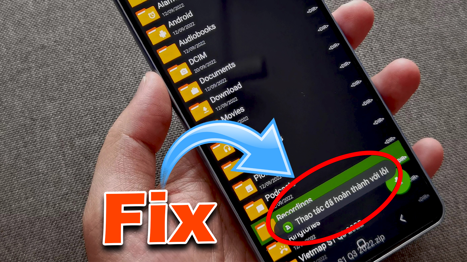 Hướng Dẫn Chép File vào Thư Mục Android/Data Fix Lỗi "Thao tác hoàn thành với lỗi"