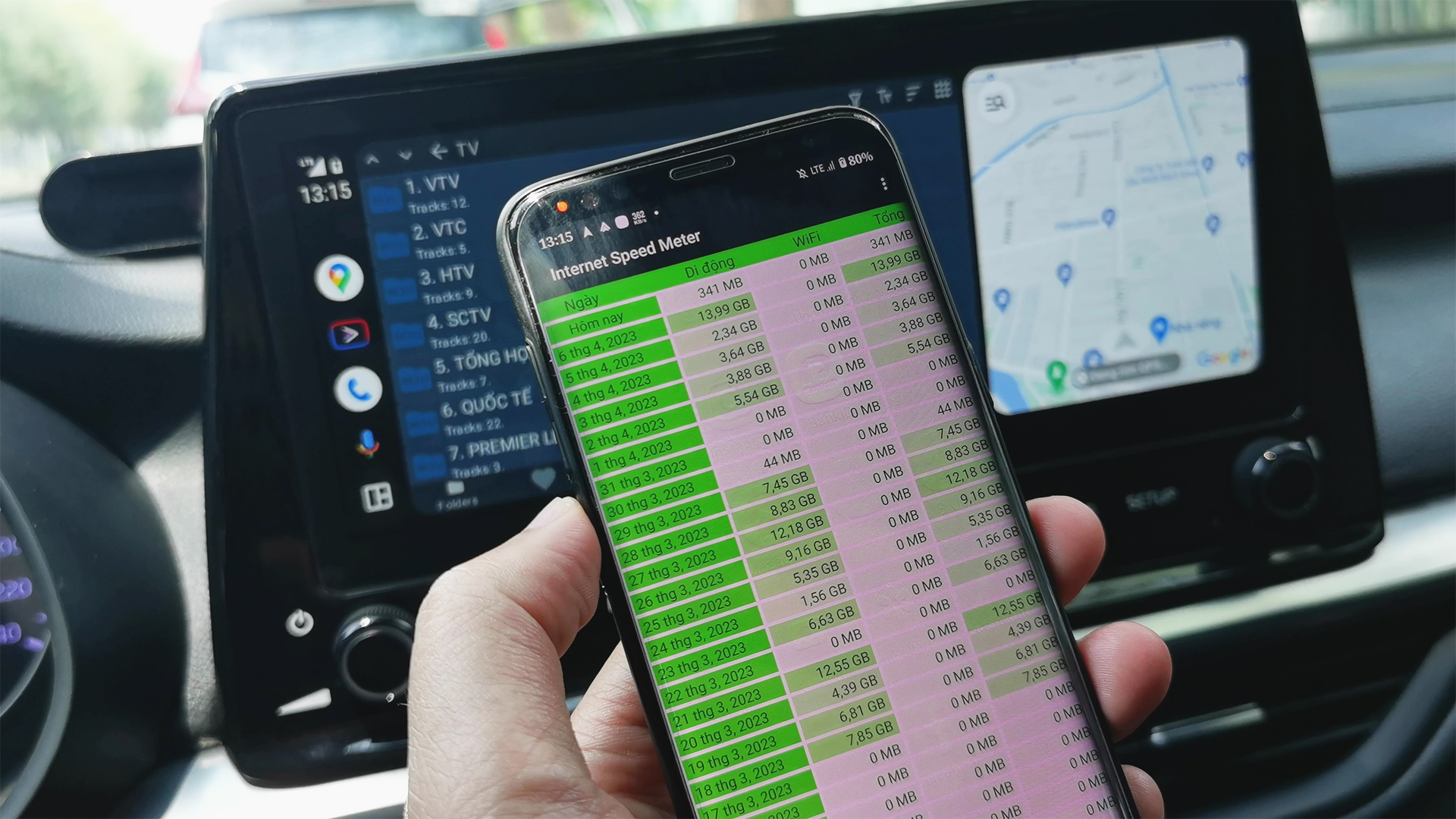 Combo Dùng Android Auto Samsung S8 + 4G Không Giới Hạn