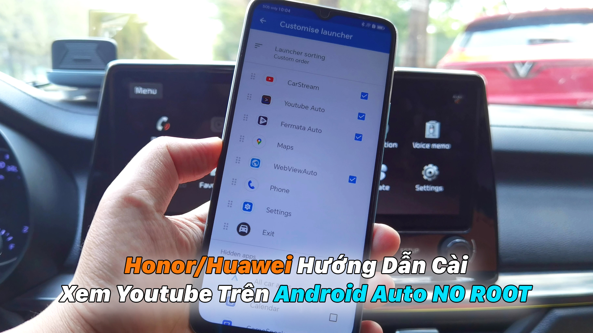 Honor /Huawei - Hướng Dẫn Cài Xem Youtube Trên Android Auto