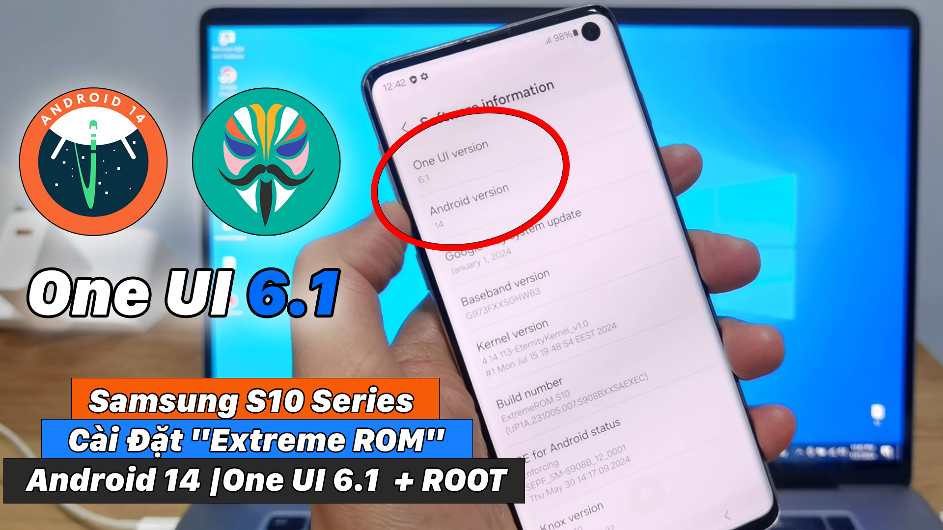 Samsung S10 Series Cập Nhật Android 14 - One UI 6.1 "Extreme ROM ...