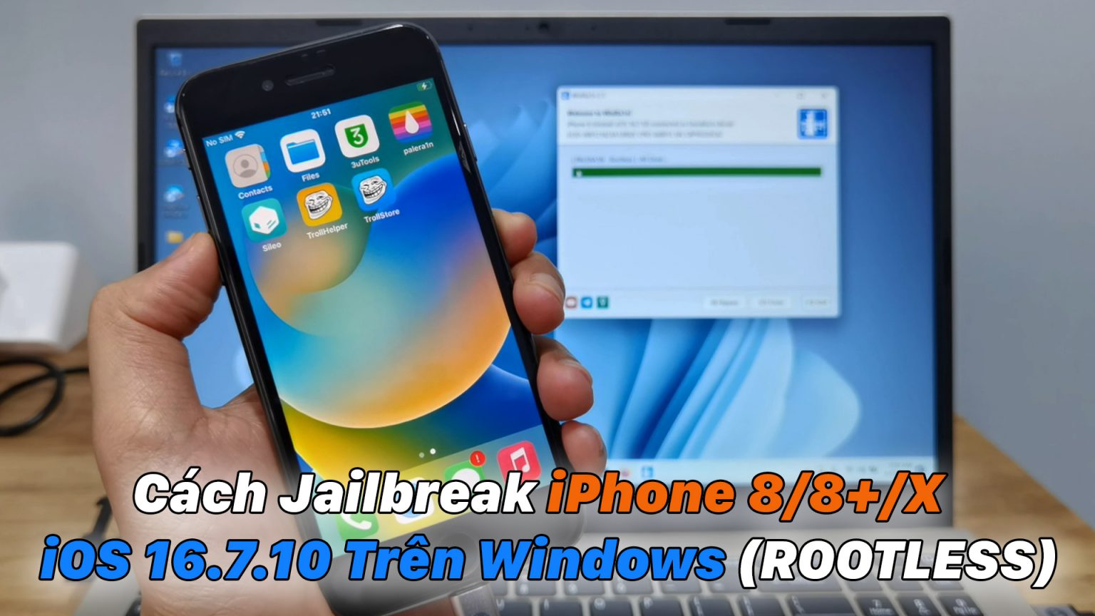 Hướng Dẫn Jailbreak Ios 16 7 10 Iphone 8 8 X Trên Windows Rootless
