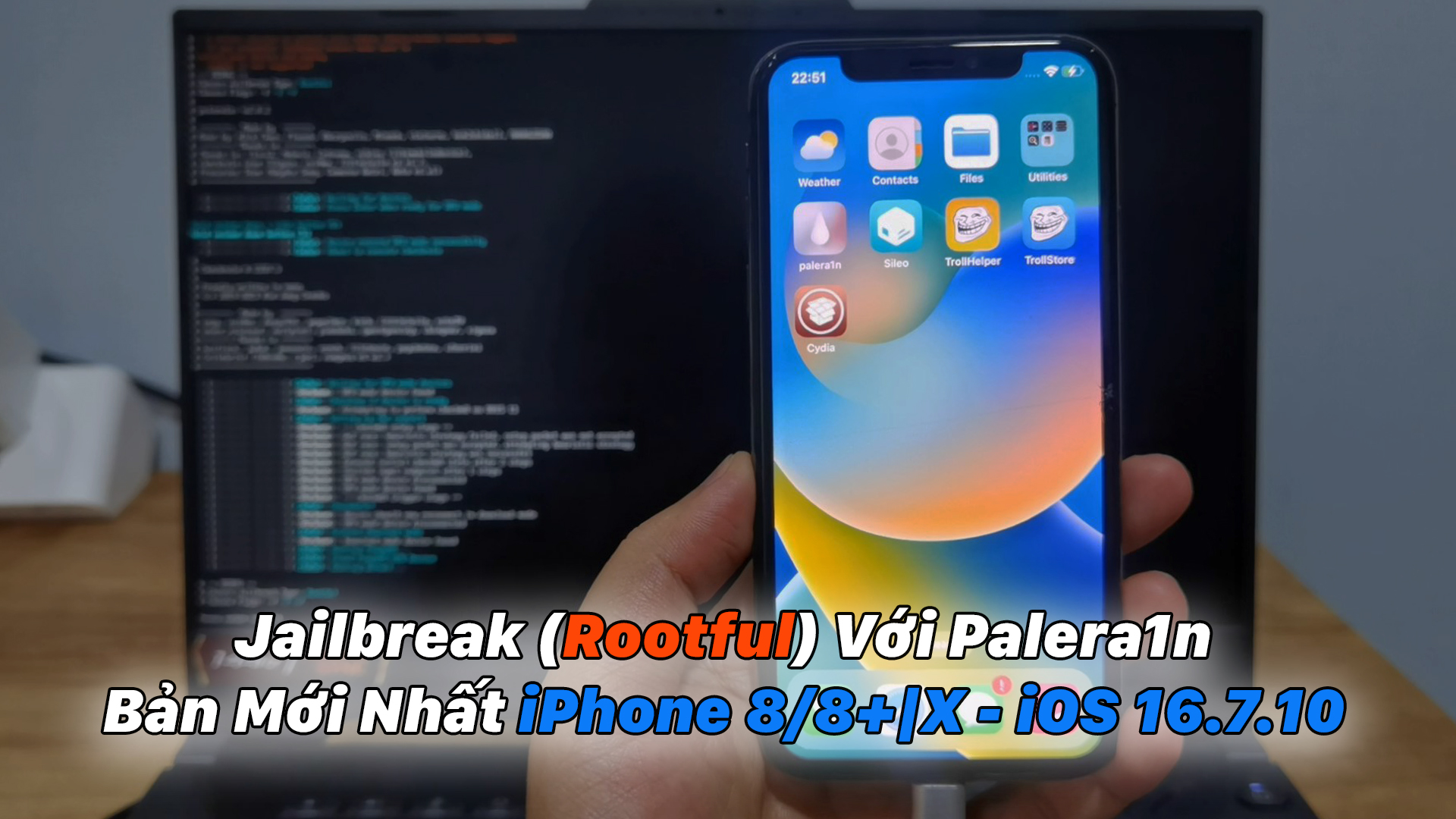 Iphone 8 8 X Ios 16 7 10 Jailbreak Rootful Với Palera1n Bản Mới Nhất