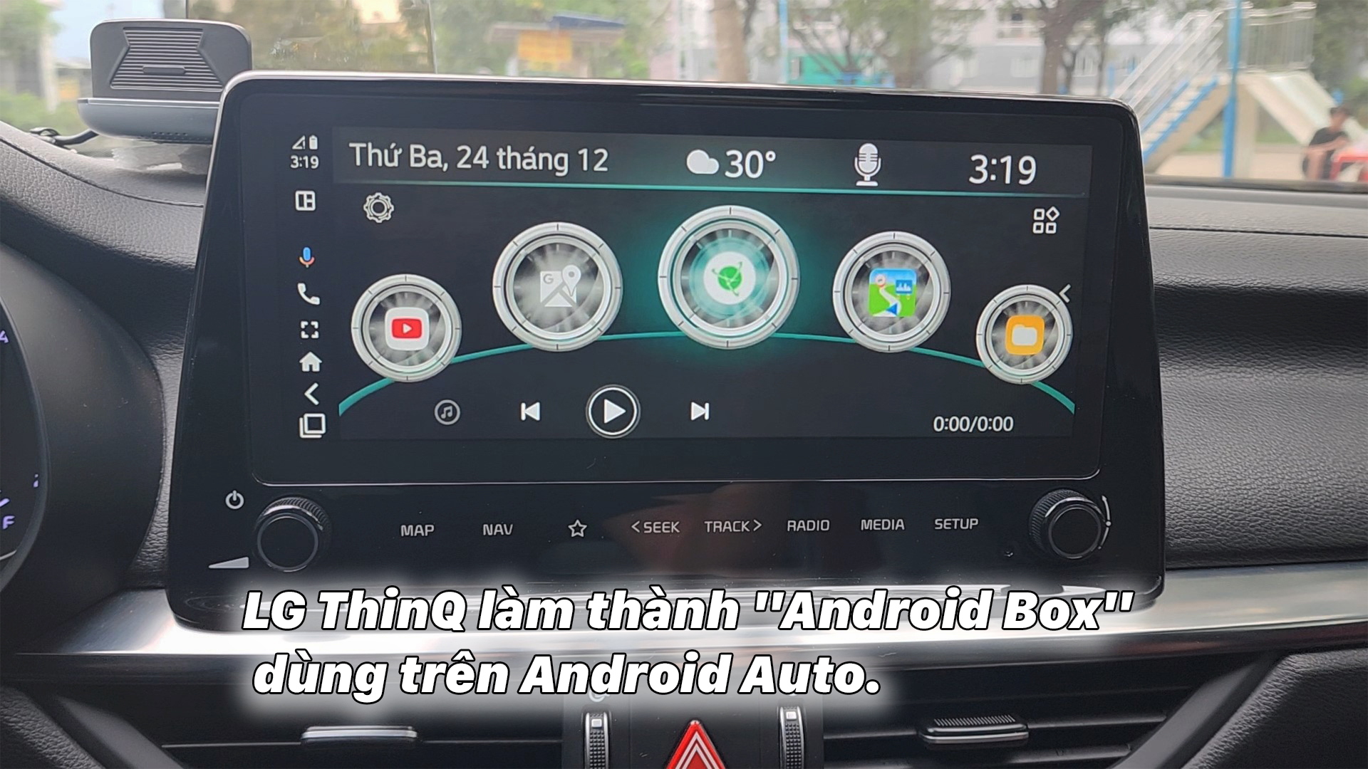 LG ThinQ làm thành "Android Box" dùng trên Android Auto