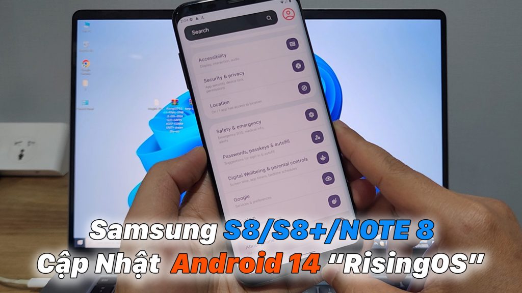 Samsung Galaxy S8/S8+/NOTE 8 | Cập Nhật Android 14 (ROM RisingOS) - ROOT