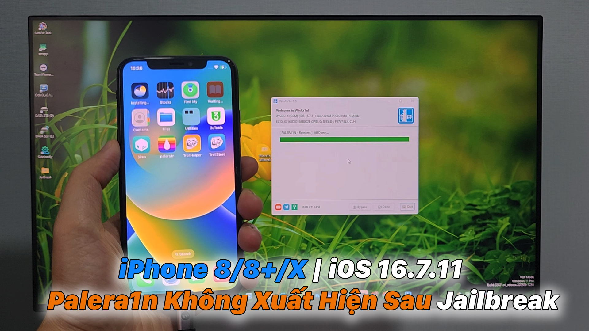 Palera1n Không Xuất Hiện Khi Jailbreak - iPhone 8/8+/X | iOS 16.7.11