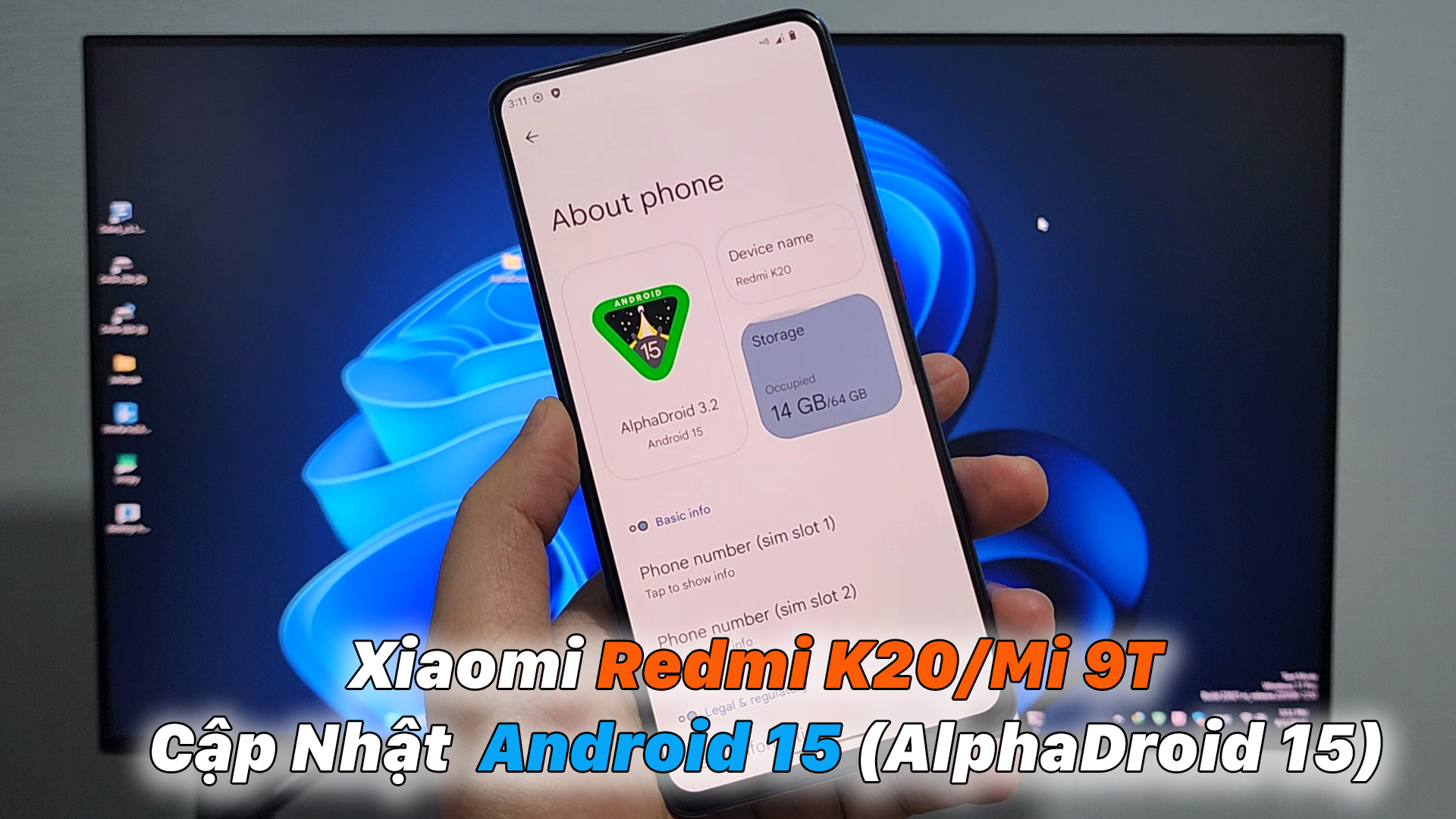 Xiaomi Redmi K20/Mi 9T Cập Nhật Android 15 (AlphaDroid 15 - ROOT)