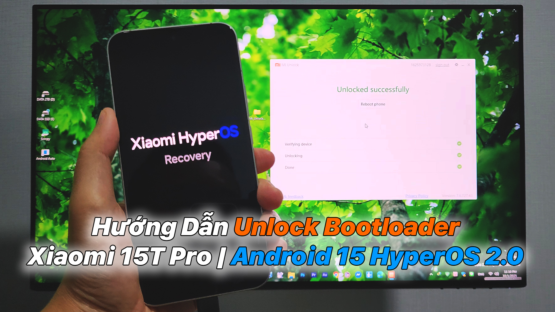 Hướng Dẫn Unlock Bootloader Xiaomi 15T Pro | Android 15 HyperOS 2.0