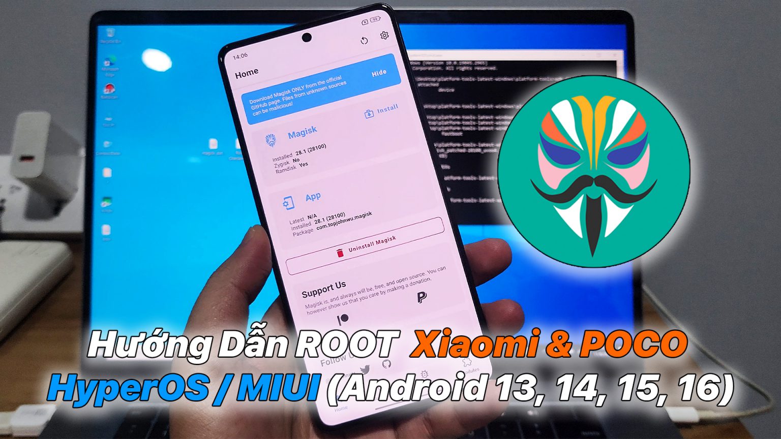 Hướng Dẫn Root Xiaomi & POCO (HyperOS / MIUI Android 13, 14, 15, 16) Không Mất Dữ Liệu