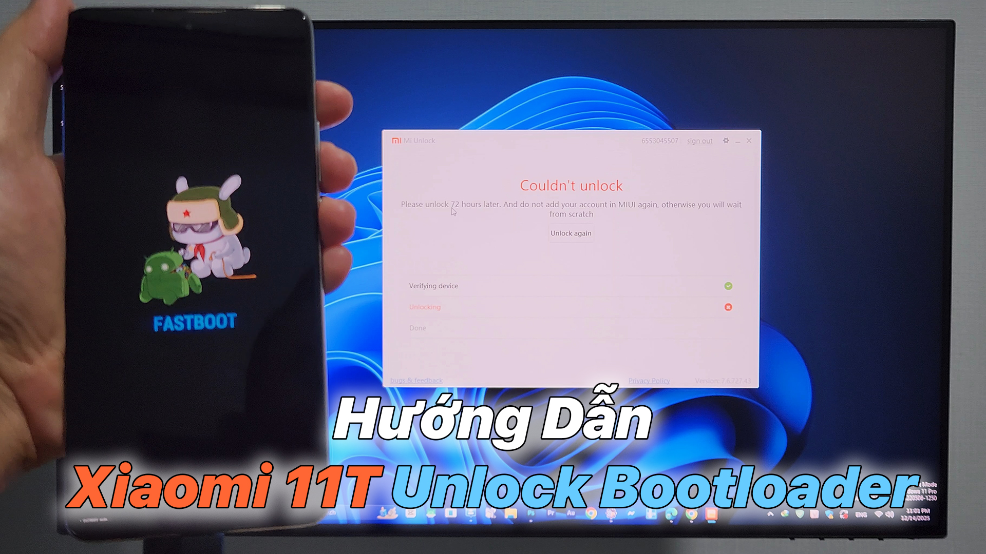 Xiaomi 11T - Xin Quyền Unlock Bootloader HyperOS | Android 14
